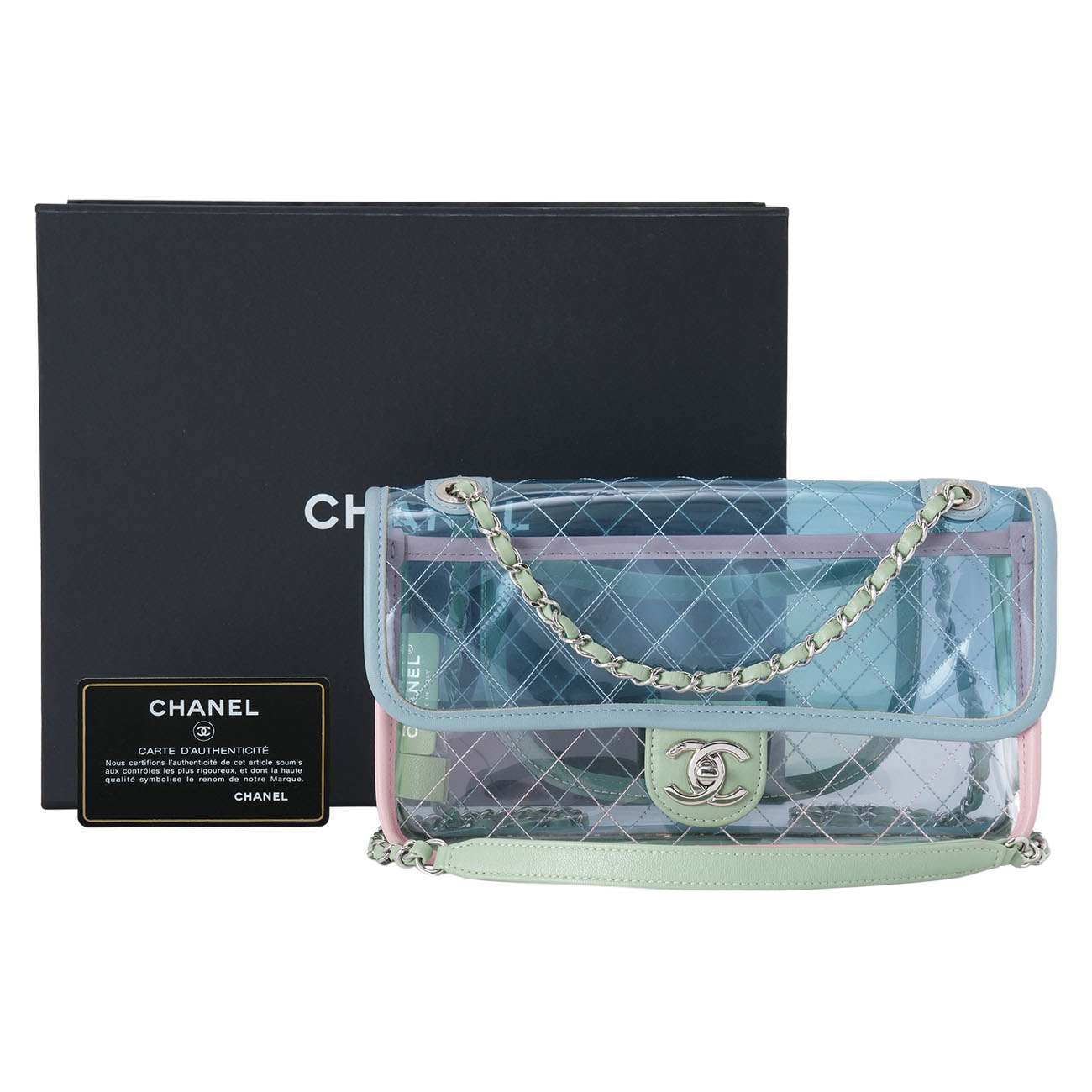 CHANEL(USED)샤넬 시즌 PVC 클래식 미듐 플랩백 | 캉카스백화점