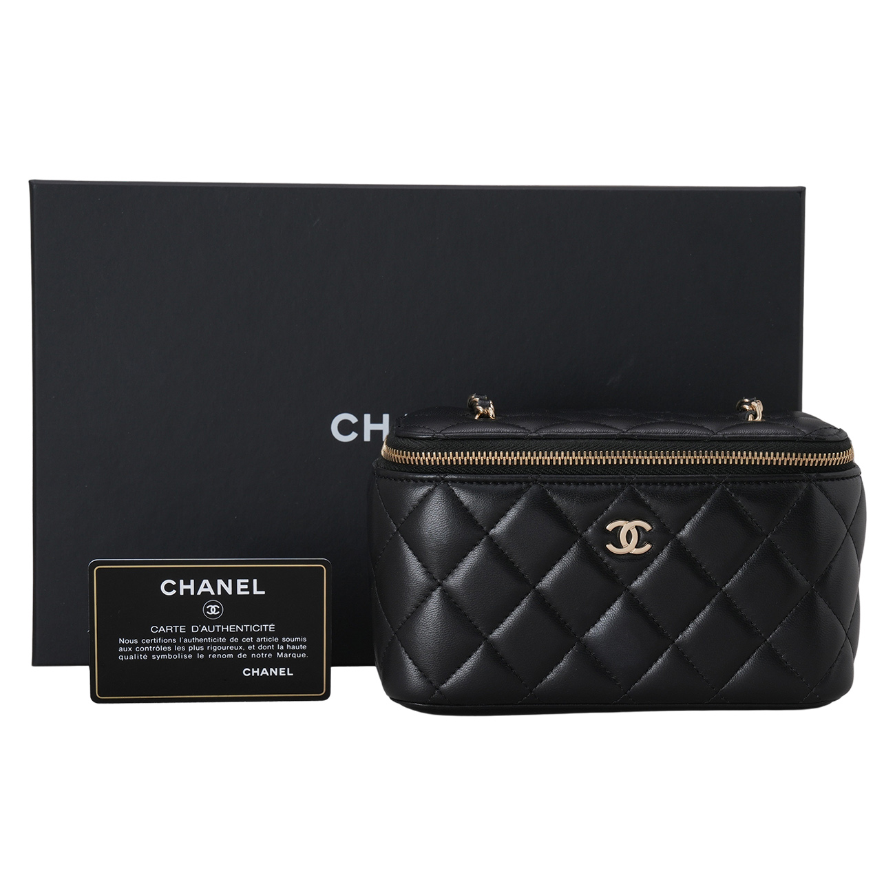 CHANEL(USED)샤넬 AP1341 램스킨 직사각 베니티 | 캉카스백화점