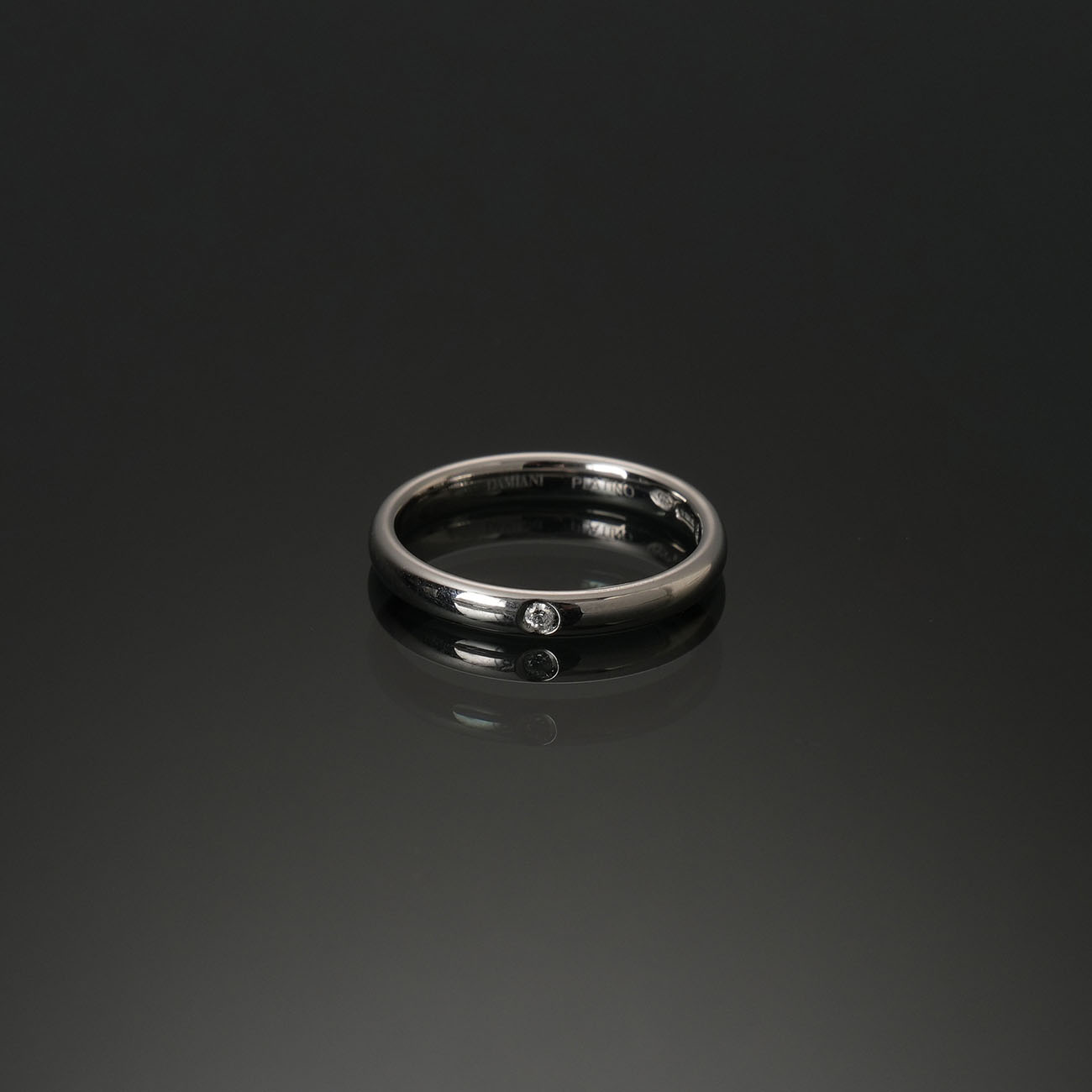 DAMIANI(USED)다미아니 펄셈프레 플레티늄 1P 웨딩밴드링 #7 | 캉카스백화점