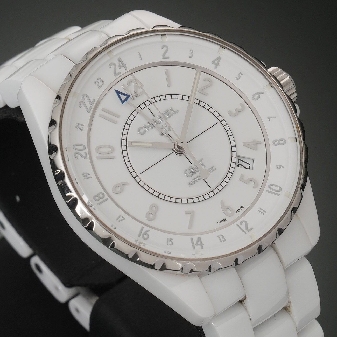 CHANEL(USED)샤넬 J12 화이트 세라믹 오토 38mm GMT H3103 | 캉카스백화점